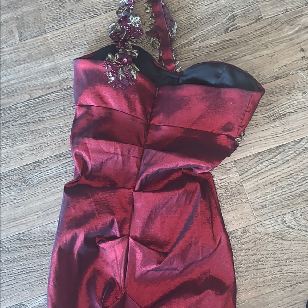 Burgundy Mermaid Dress - Gem